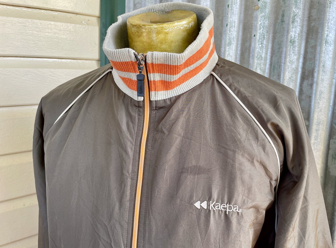 1990's Vintage Kaepa Bomber Jacket Khaki Sz L - OOAK - Etsy