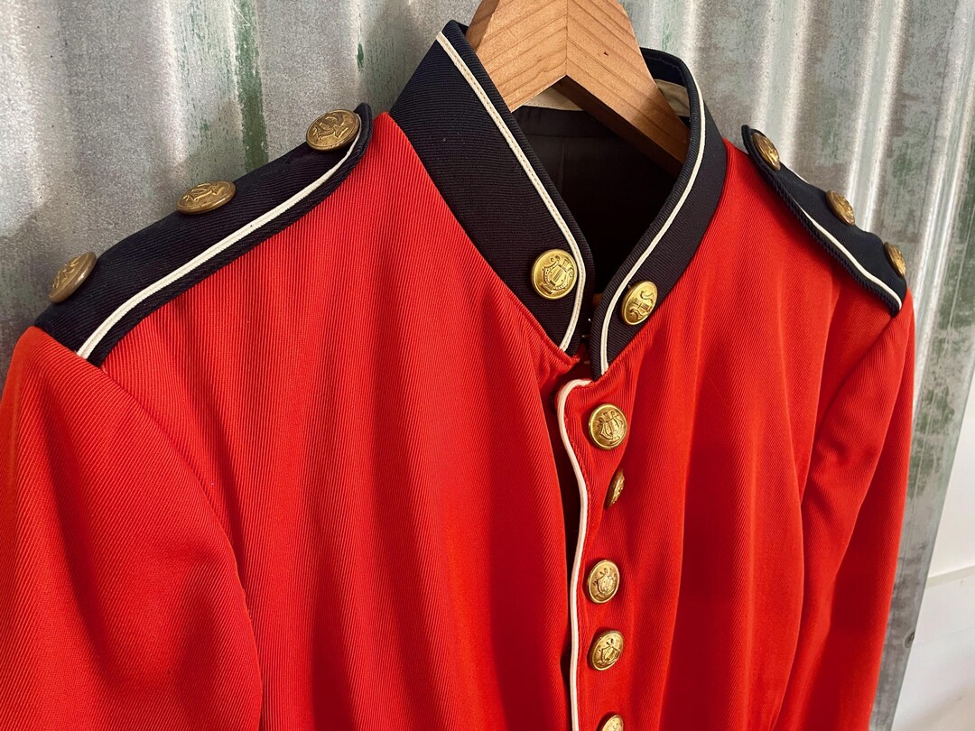 1970's Vintage Men's Military Marching Band Uniform Jacket 'marysville ...