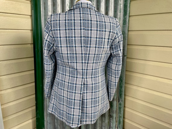 1970's Vintage Men's Blazer Blue Check Made in Austra… - Gem