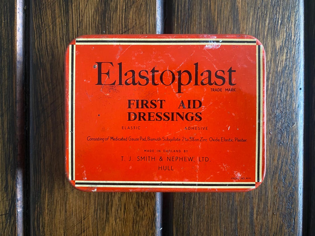 1960's Vintage Tin Elastoplast First Aid Dressings - OOAK - Etsy