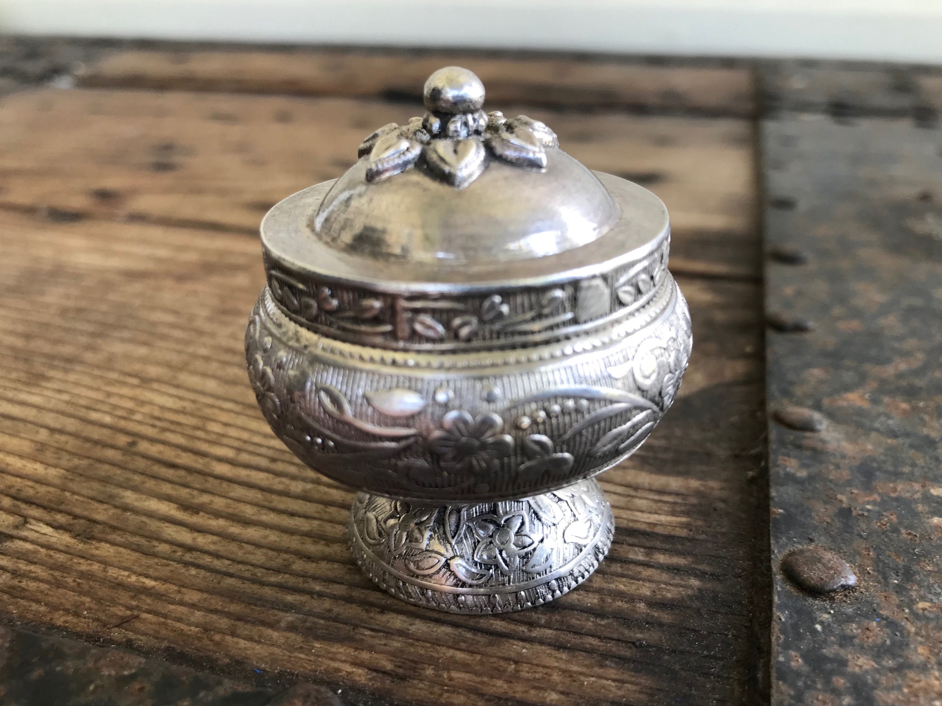 Tiny Persian Silver Pot Antique 1930's OOAK | Etsy
