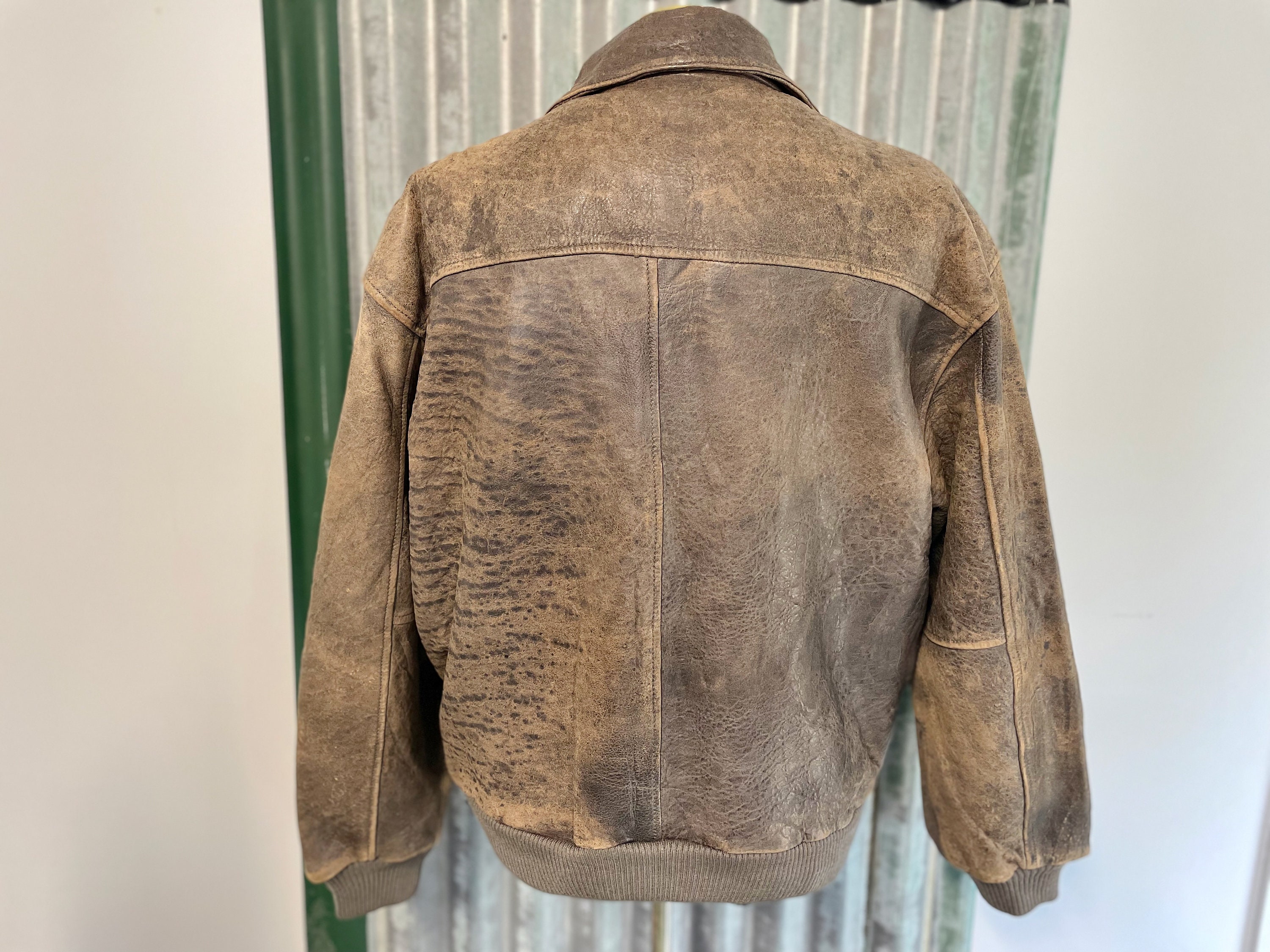 1990's Vintage Adler Aviator Bomber Leather Jacket Soft - Etsy