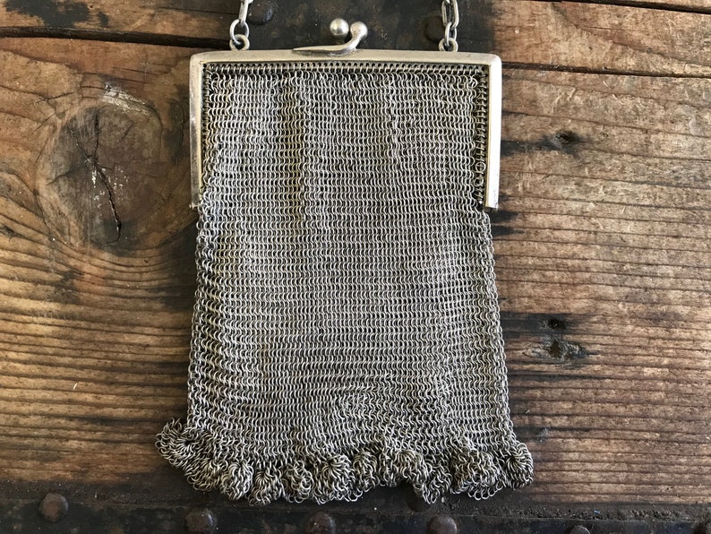 Silver Chain Mail Purse Antique 1930's OOAK - Etsy