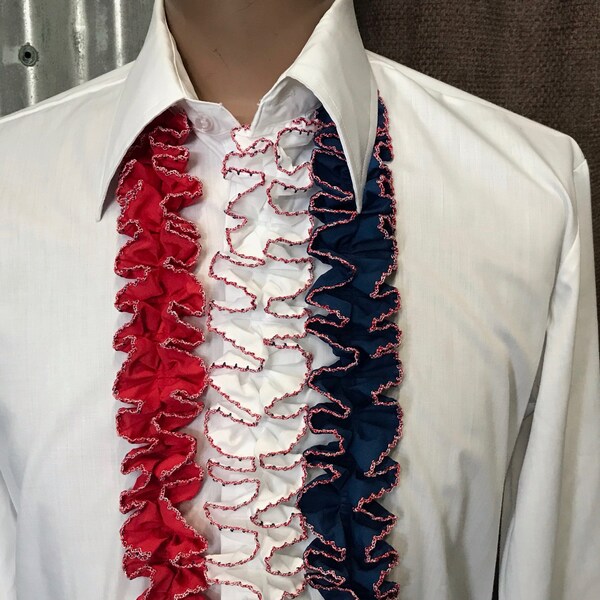 Ruffled Tuxedo Shirt - Etsy