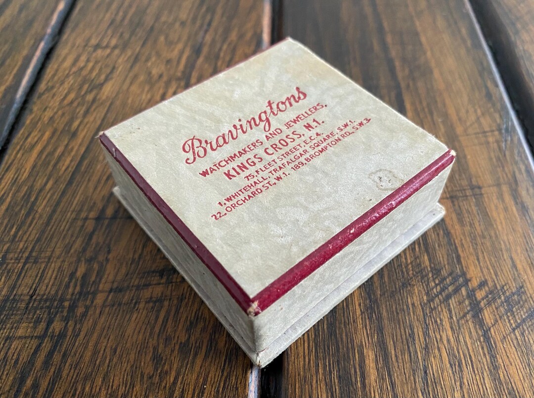 Vintage 1960's Ring Gift Box Square Jewellery ‘bravingtons' - OOAK - Etsy