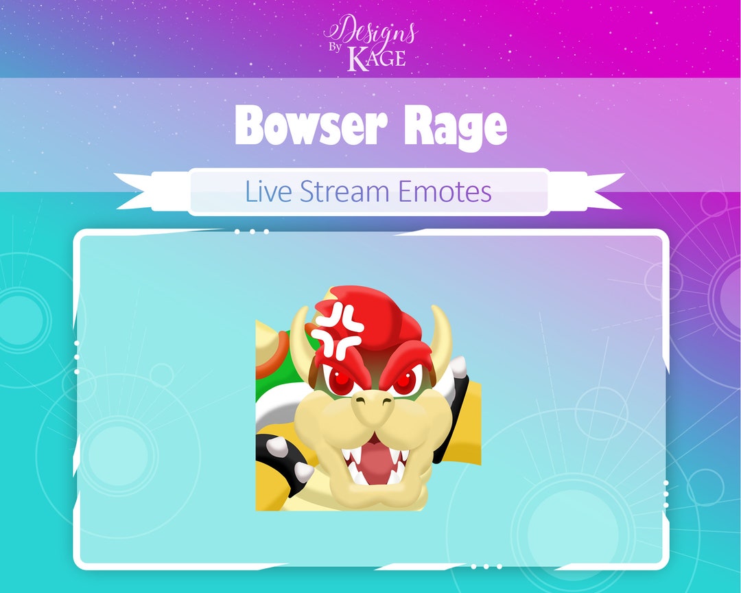 Super Mario Bowser Rage Stream Emote Twitch Emotes, Discord Emotes ...