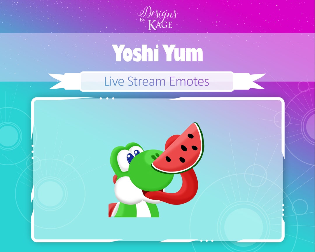 Super Mario Yoshi Yum Stream Emote Twitch Emotes, Discord Emotes ...