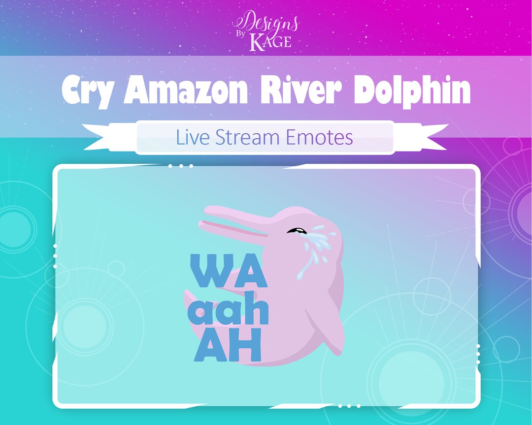 Marine Mammals Cry Amazon River Dolphin Emote for Live Streaming ...