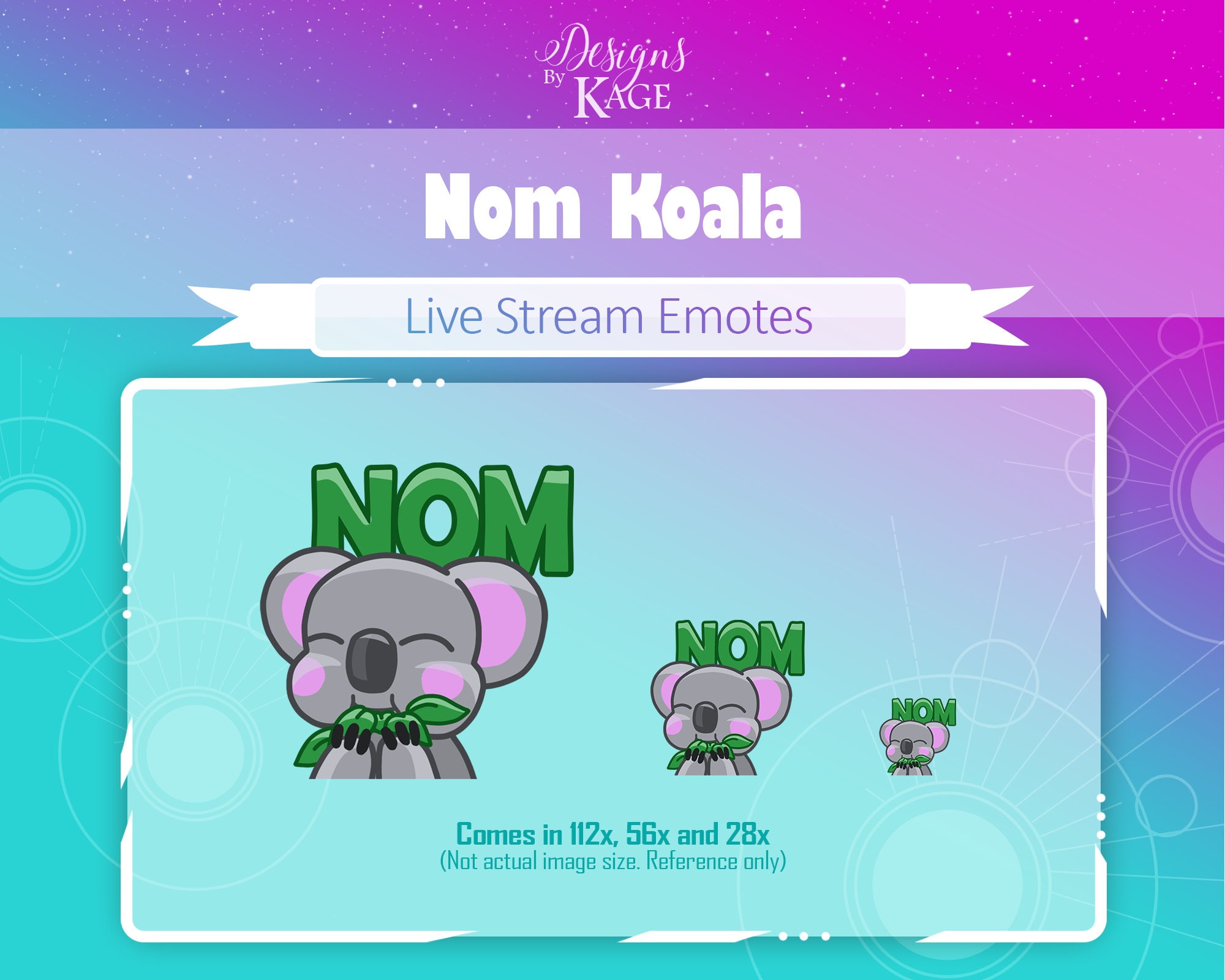 Aussie Animals Nom Koala Emote for Live Streaming / Discord - Etsy