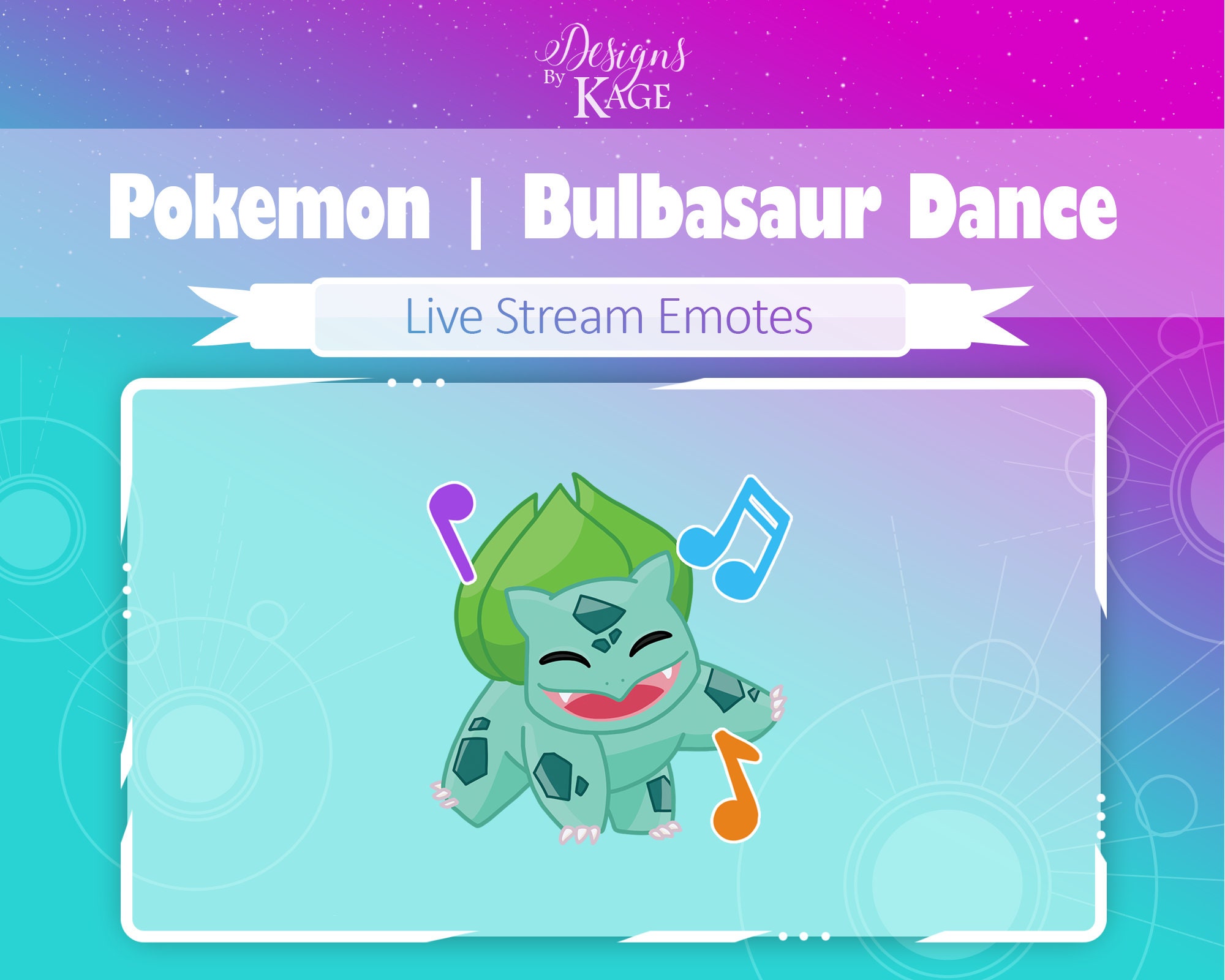 Pokemon Bulbasaur Dance Stream Emote Twitch Emotes, Discord Emotes ...