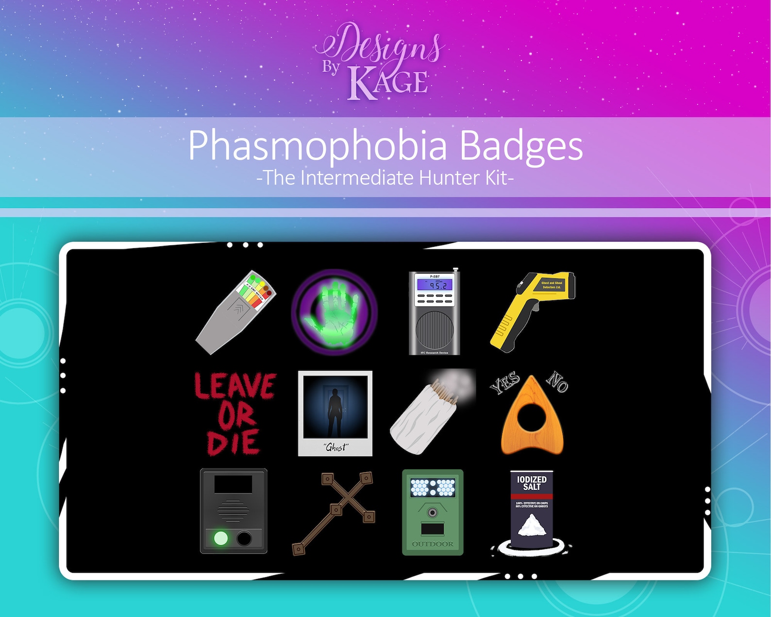 Phasmophobia Intermediate Hunter X12 Bit/sub Badges for - Etsy Canada