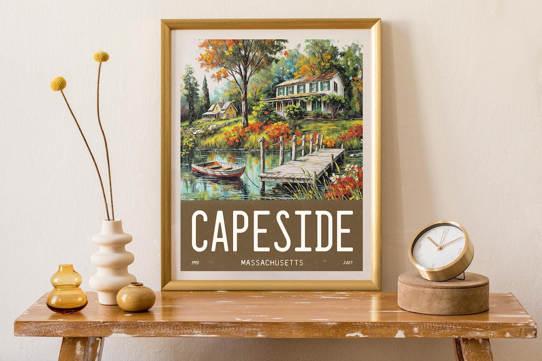 Retro Vintage Travel Poster of Capeside, Massachusetts - Dawson's Creek ...