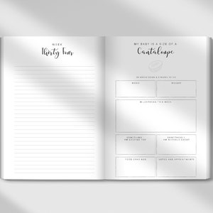 Pregnancy Journal - US, Linen Pregnancy Planner, Pregnancy Diary ...