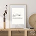 Marriage Definition Sign, Marriage Definition Print, Download ...