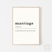Marriage Definition Sign, Marriage Definition Print, Download ...