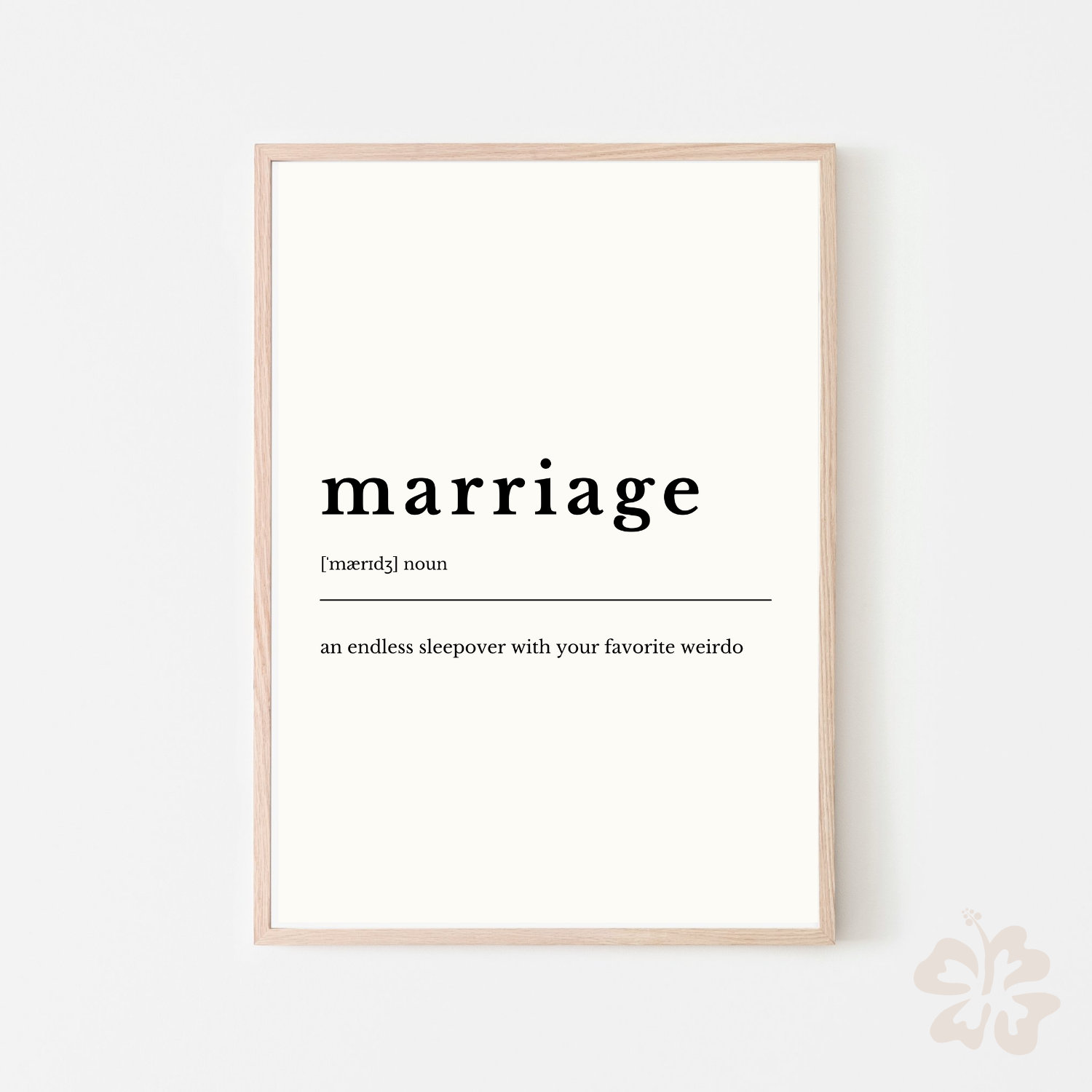 Marriage Definition Sign, Marriage Definition Print, Download ...