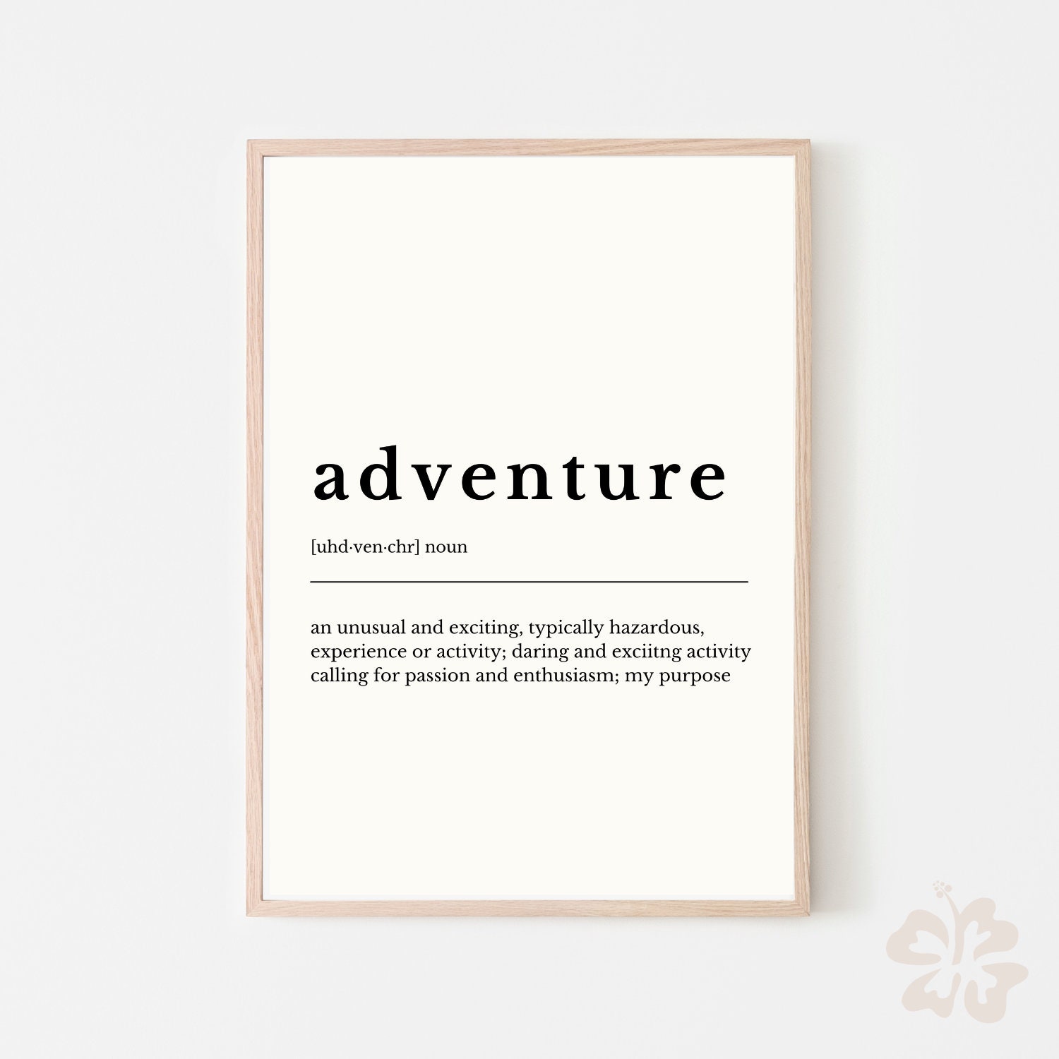 Adventure Definition Sign, Adventure Definition Print, Download ...