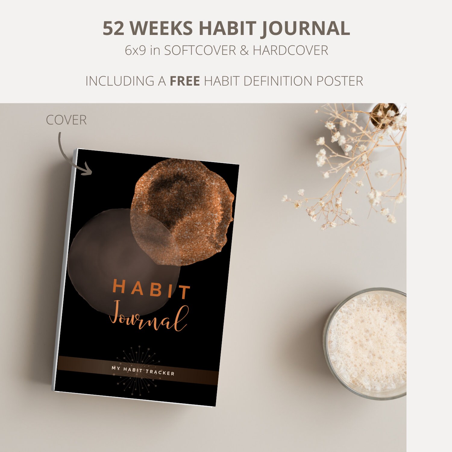 52 Weeks Habit Tracking Journal I 6x9 in Bedsize, Paperback & Hardcover ...