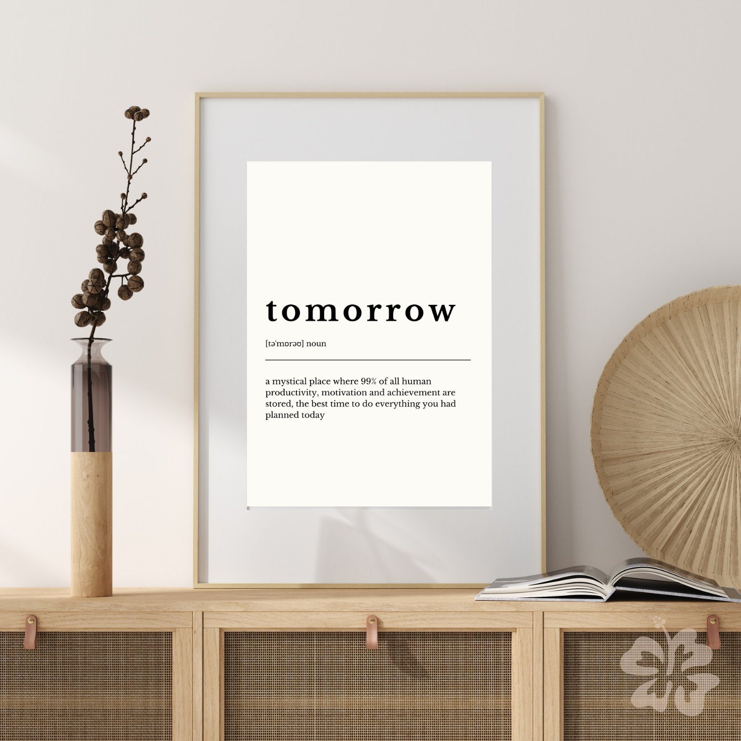 Tomorrow Definition Sign, Tomorrow Definition Print, Download ...