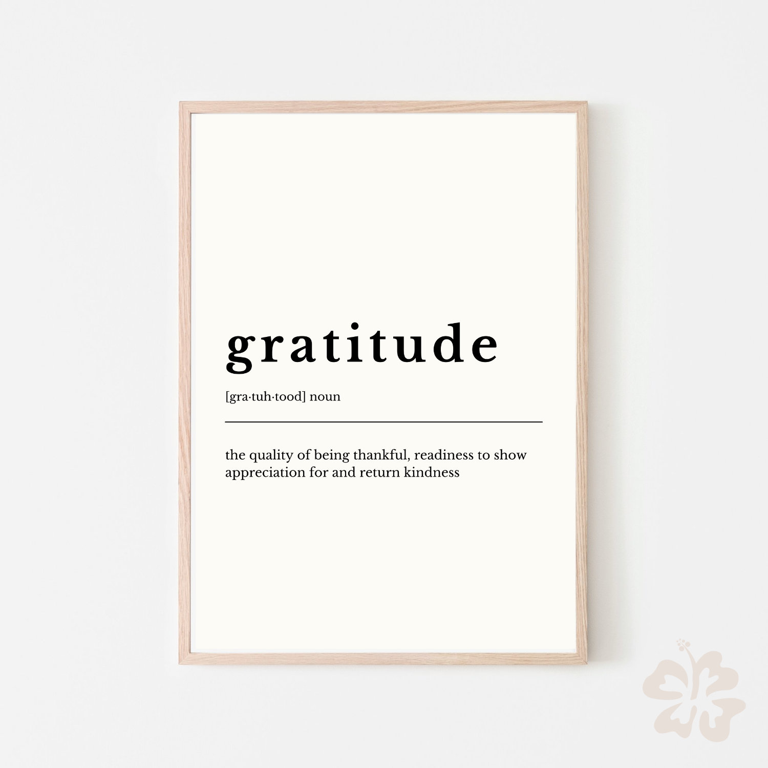 Gratitude Definition Sign, Gratitude Definition Print, Download ...