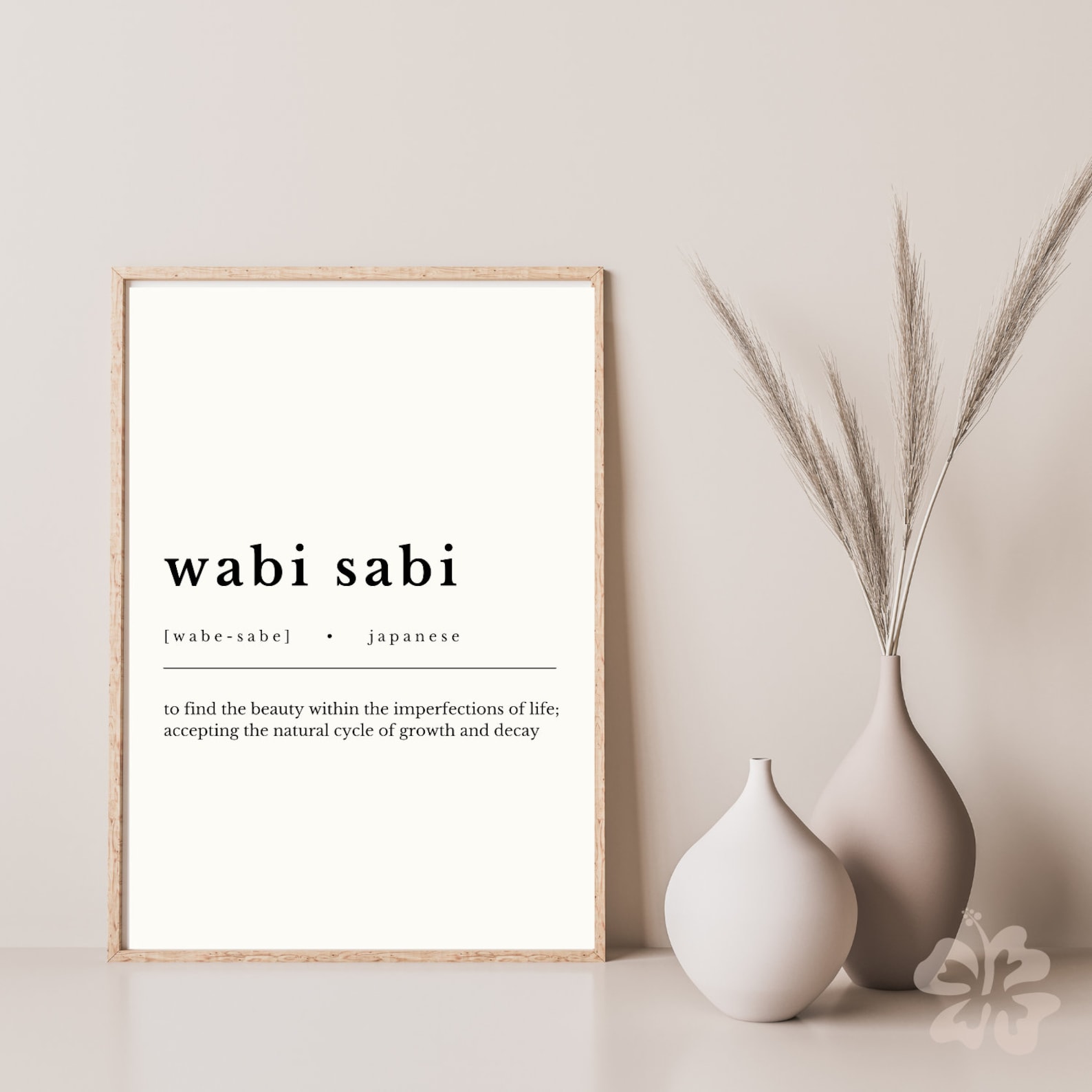 Wabi Sabi Definition Zeichen, Wabi Sabi Definition Print, Download ...