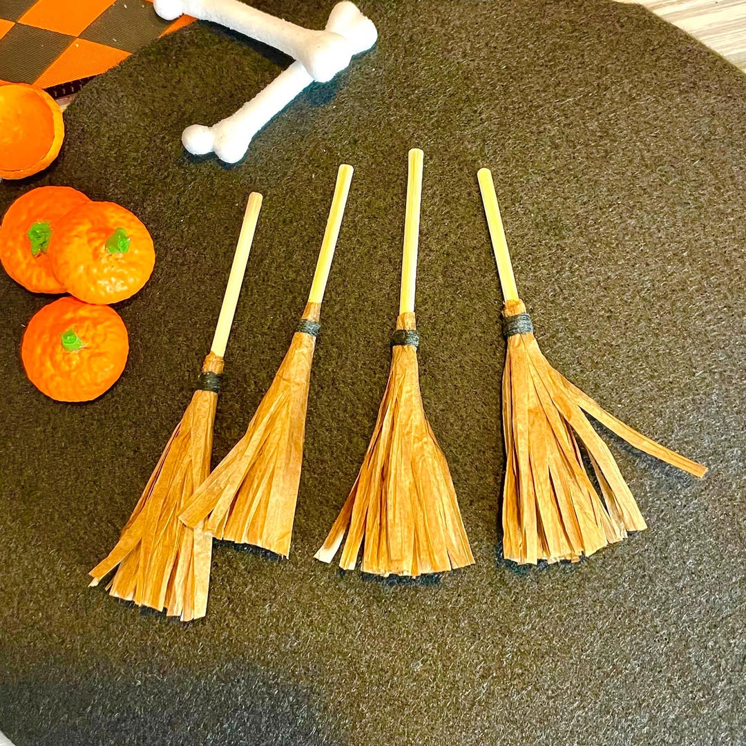 Mini Broomsticks, Witches Brooms, Scrapbooking, Card Making, Halloween ...