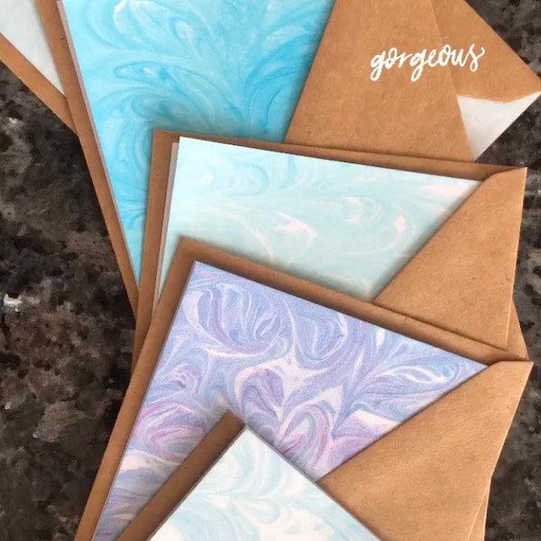 Colored Note Cards - Etsy