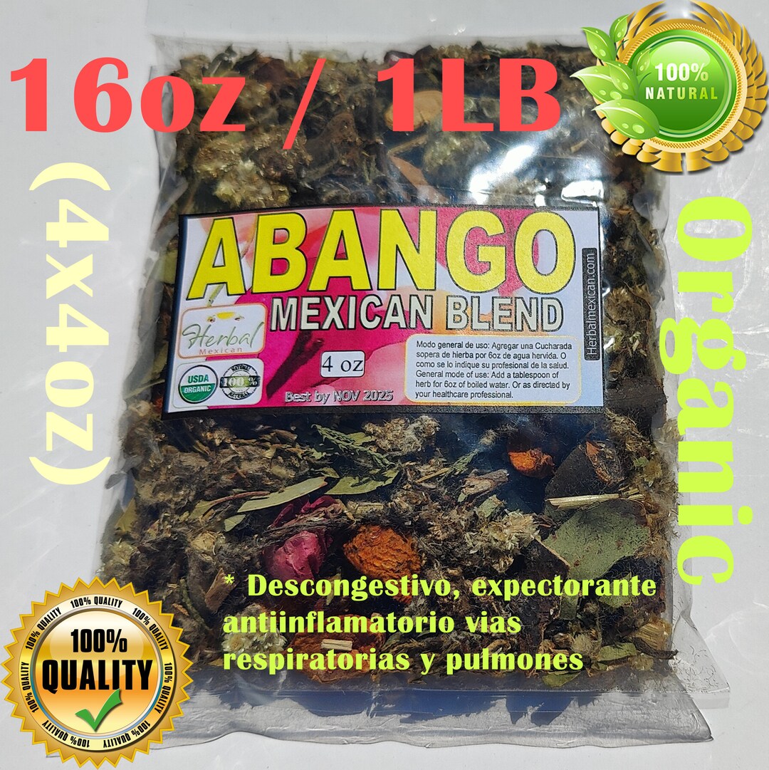 Abango 16 Oz, Abango Te/tea,tizana De Abango Pulmones Y Vias ...