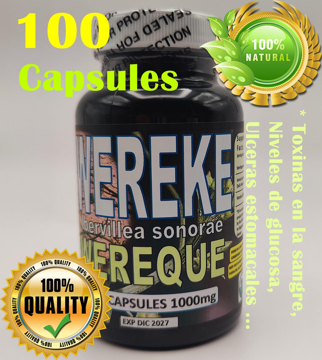 Wereke,wereque,raiz De Wereke,wereque Organico, Guareque, Ibervillea ...