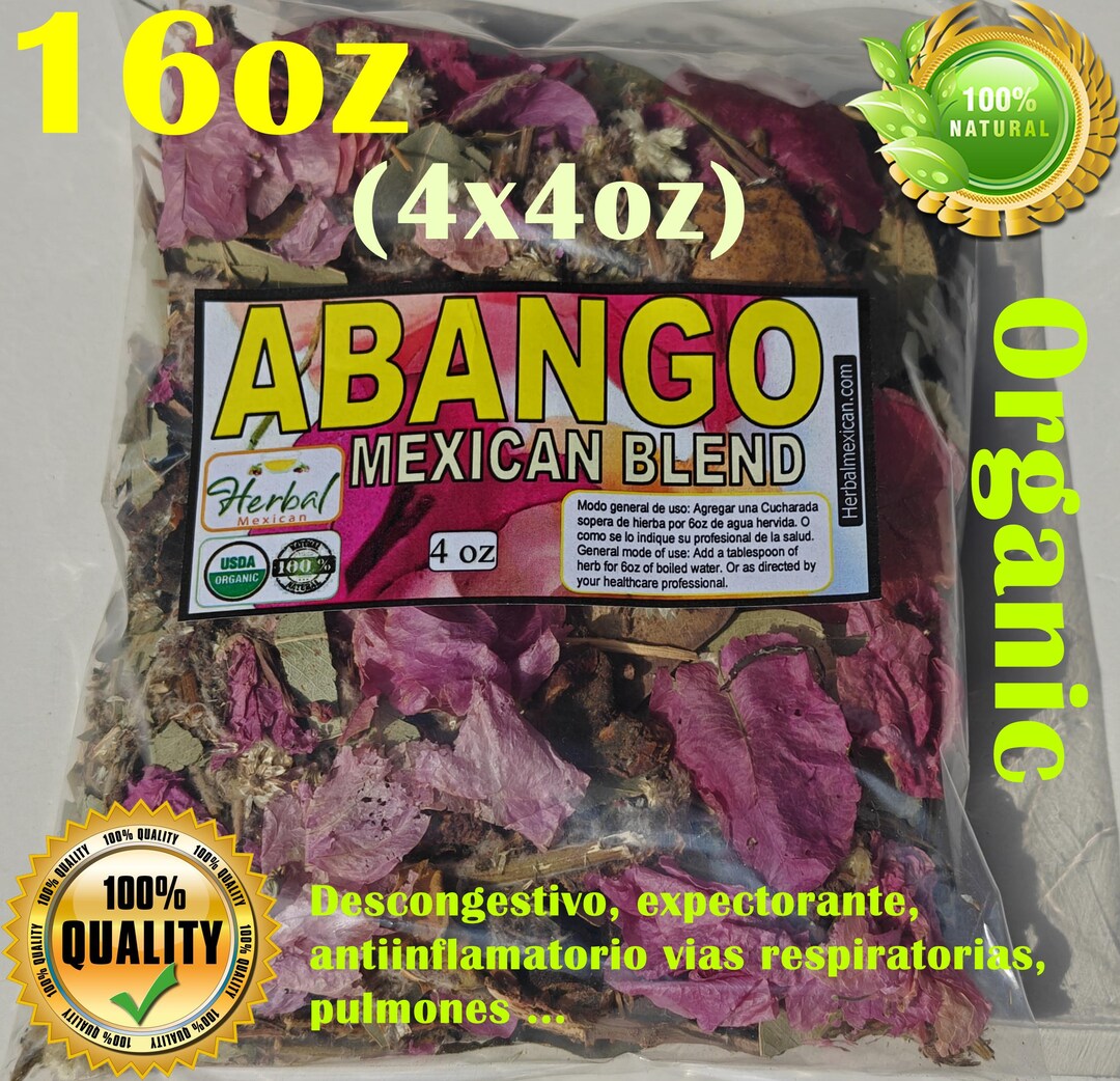 Abango 16 Oz, Abango Te/tea,tizana De Abango Pulmones Y Vias ...