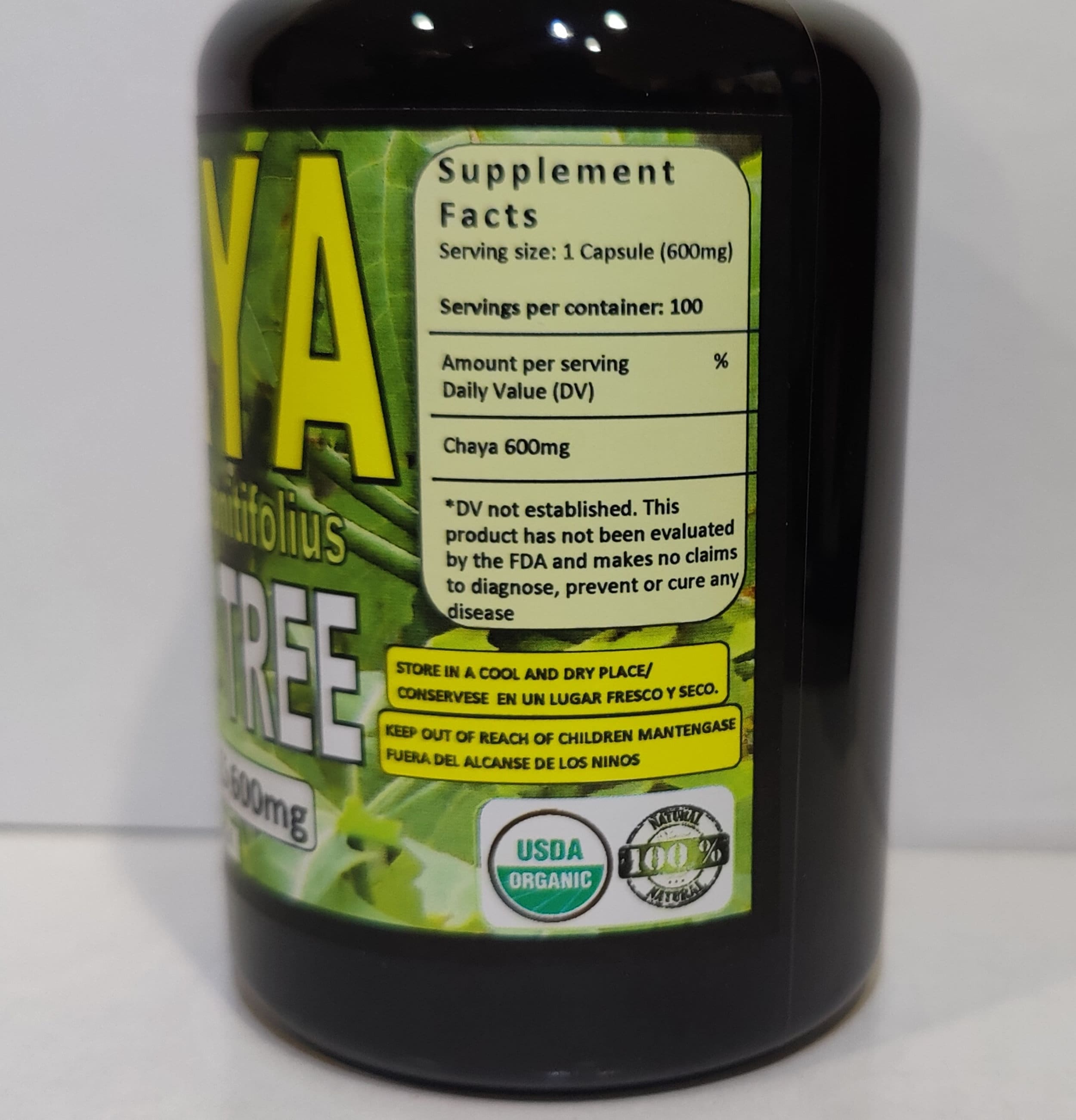 Chaya,chaya 100 Caps, Chaya Tree, Organic Spinach Tree - Etsy