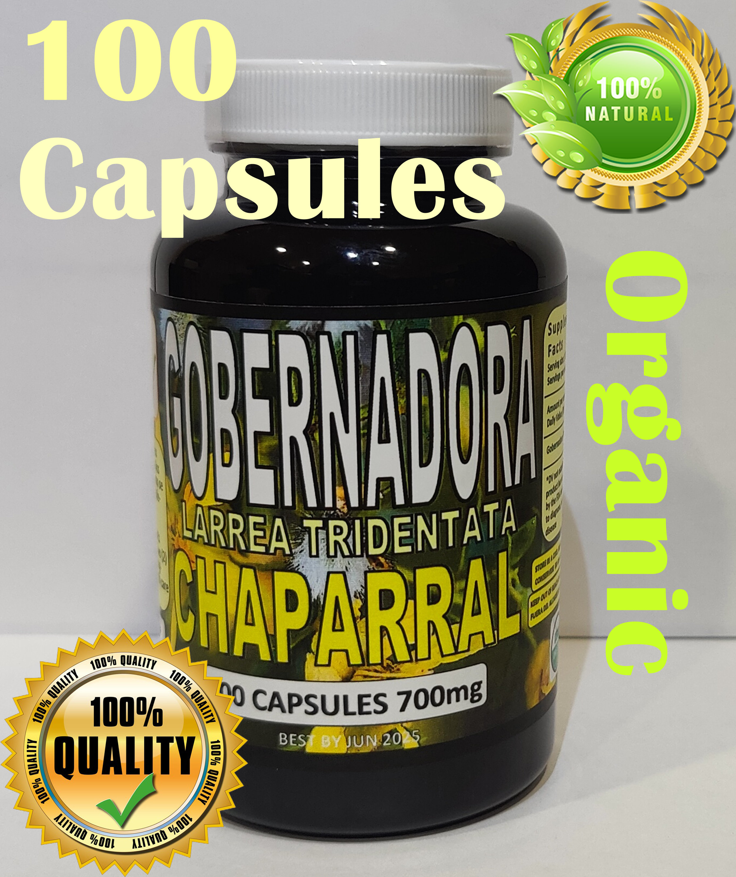 Gobernadora Larrea Tridentata Chaparral Leaf Natural Organic 100 ...