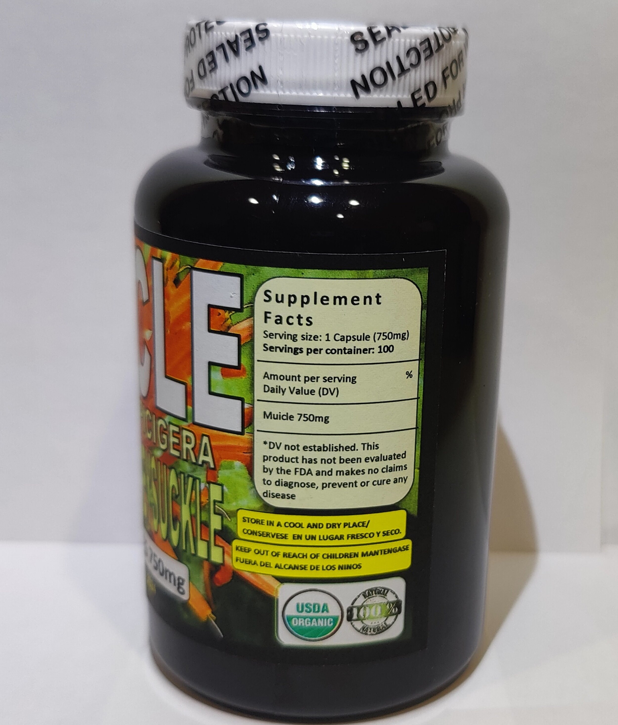 Muicle Muitle Muycle Mexican Honeysuckle 100 Capsules/capsulas Natural ...