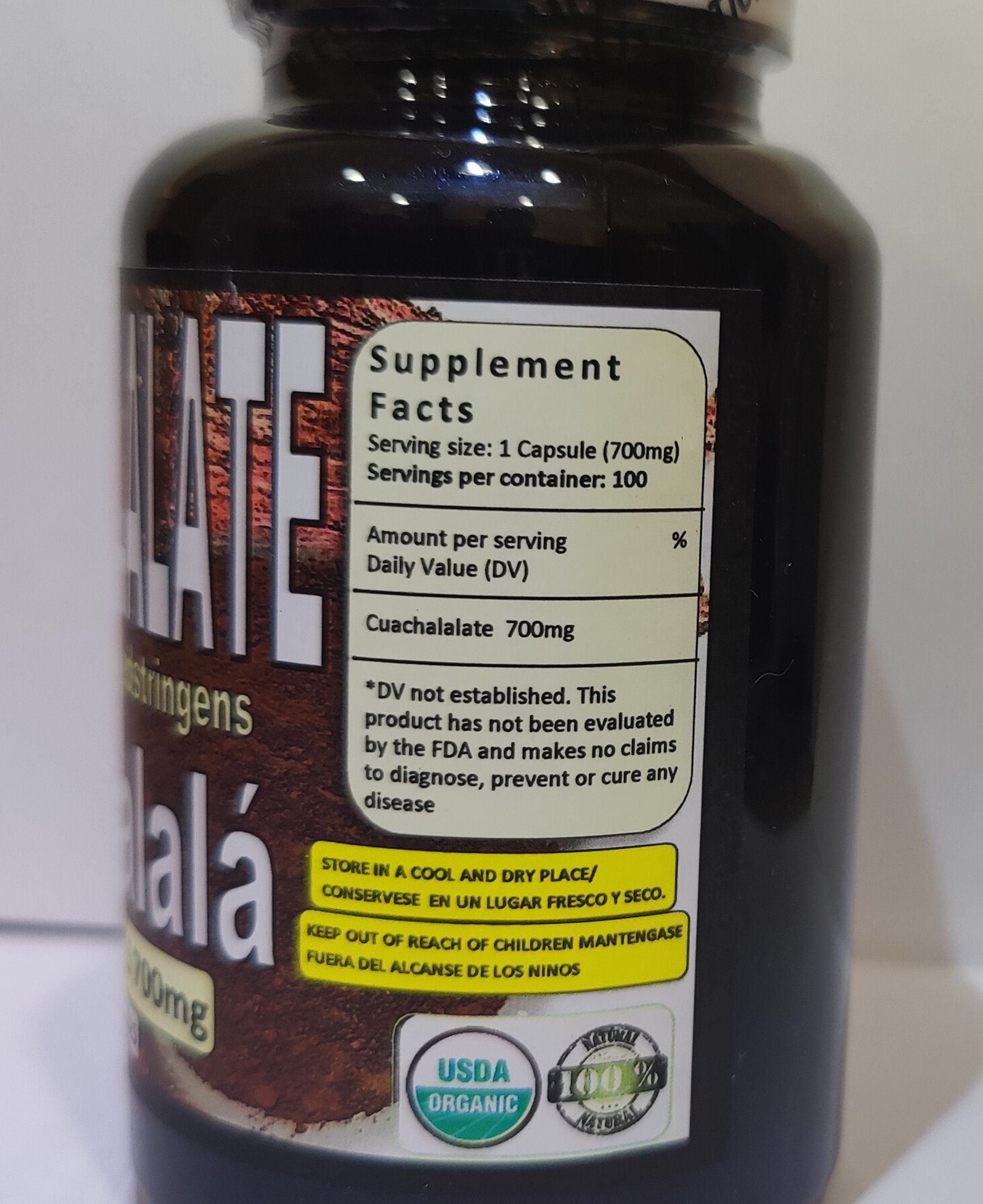 Cuachalalate Bark Seca Palo Cuachinala 100 Capsulas/capsules Organic ...