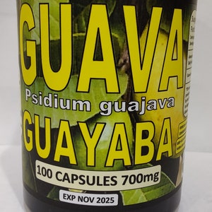 Hojas De Guayaba 100 Capsulas,mexican Guava Leaves Capsules,organic ...