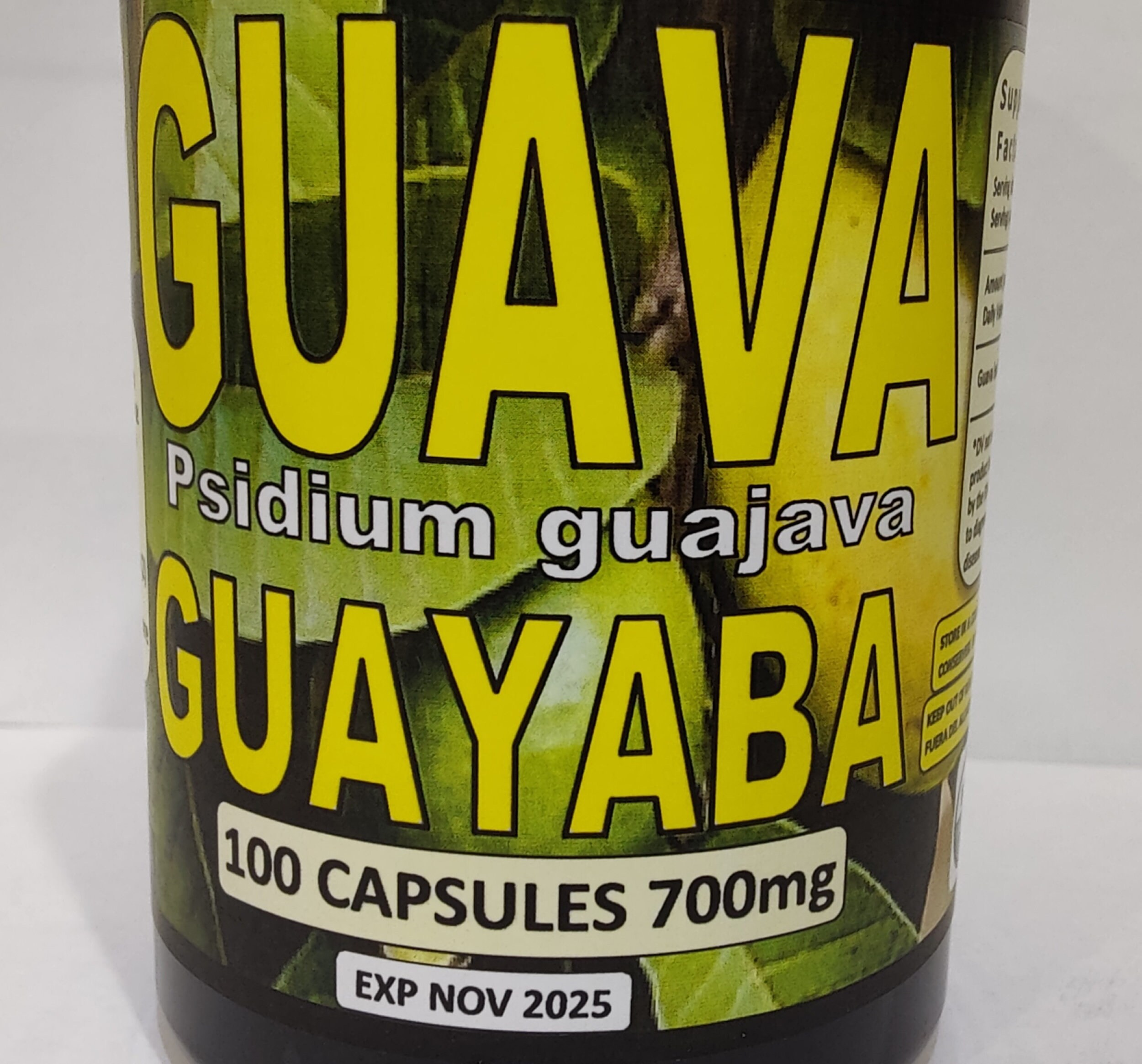 Hojas De Guayaba 100 Capsulas,mexican Guava Leaves Capsules,organic ...