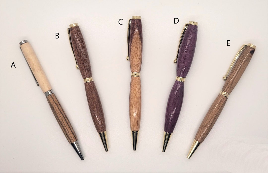 Handmade Two-tone Ink Pen Made From Zebrawood and Holly - Etsy