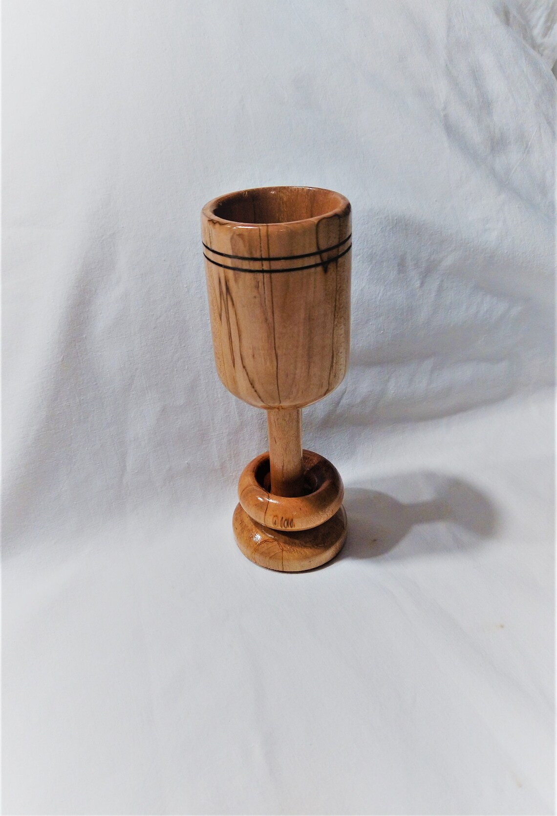 Handmade Wooden Goblet With Captive Ring - Etsy