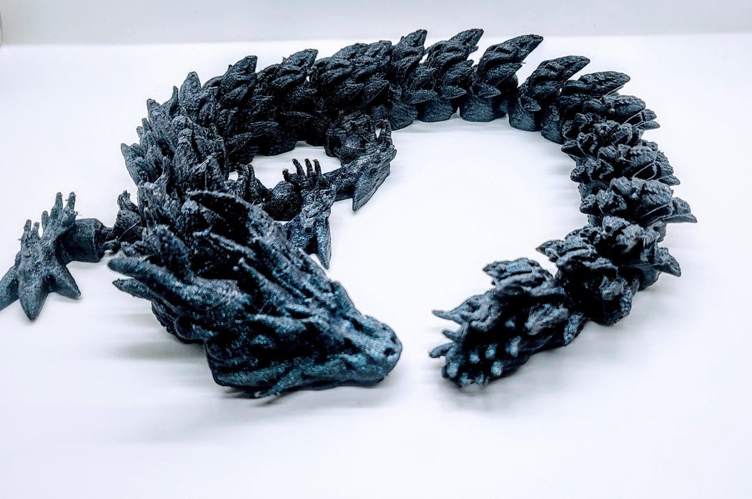 3d Articulated Dragon, Sensory Stress Fidget Toy, 3d Printed Dragon ...