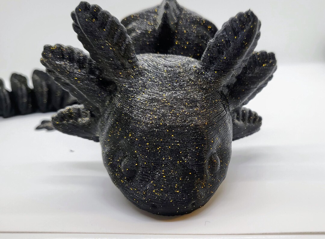 3d Articulated Axolotl, Sensory Stress Fidget Toy, 3d Printed Axolotl ...
