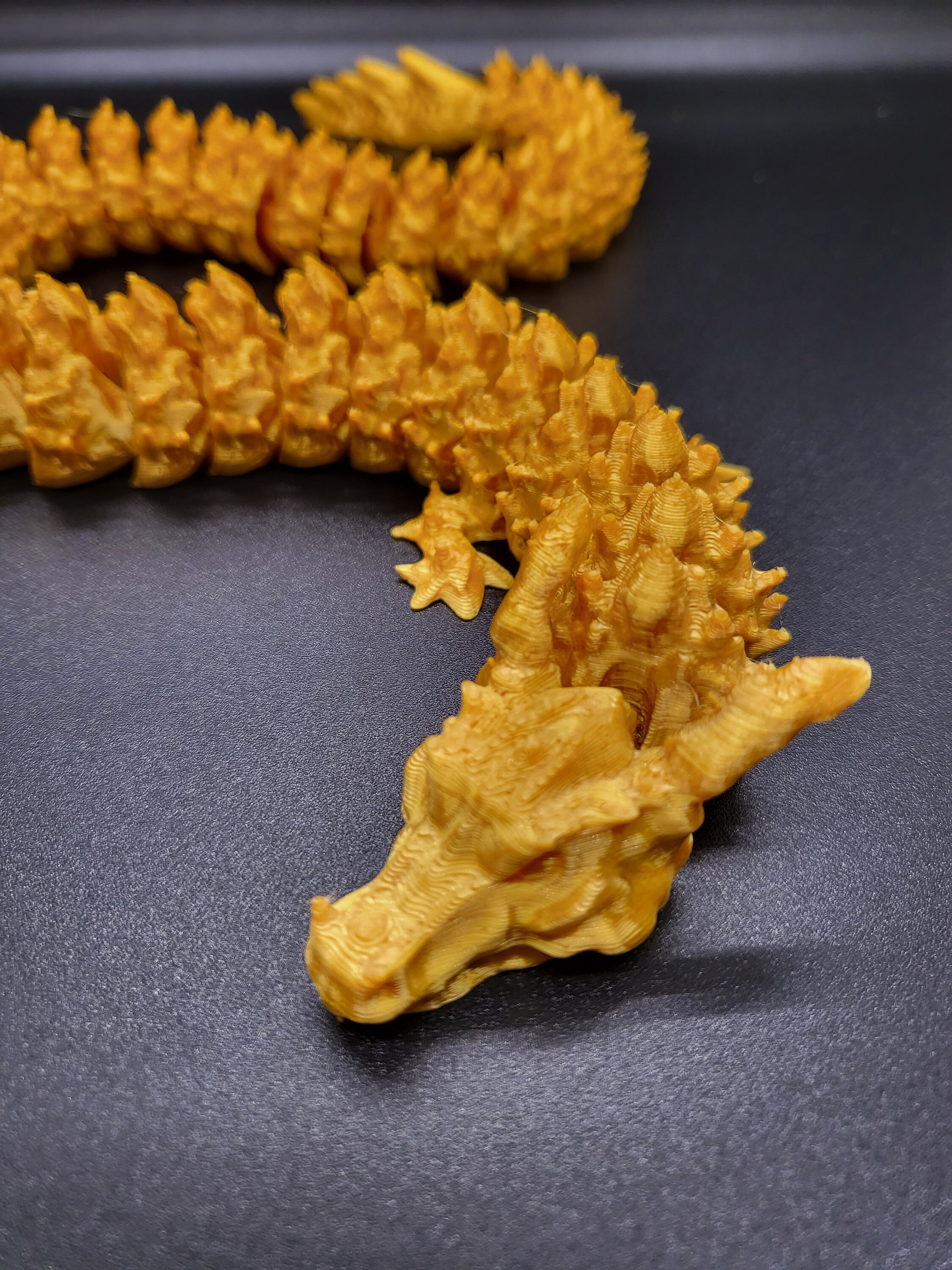 3d Articulated Flame Dragon, Sensory Stress Fidget Toy, 3d Printed ...