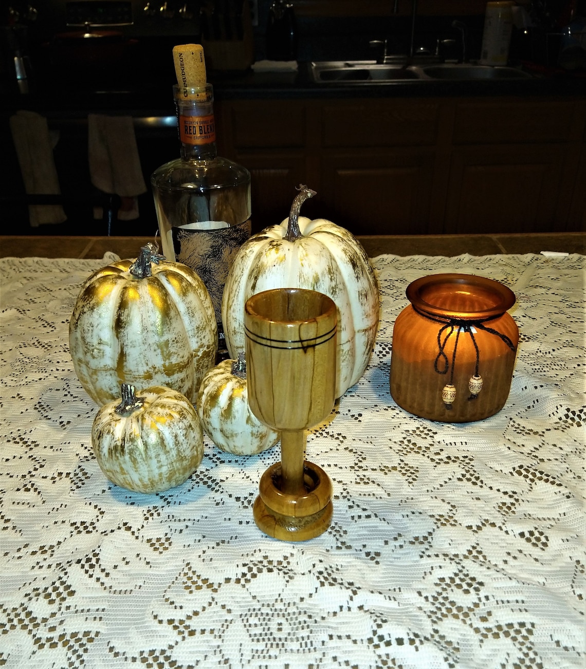 Handmade Wooden Goblet With Captive Ring - Etsy