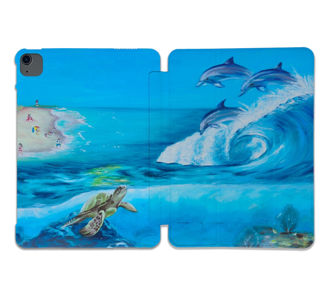 Ocean iPad 11 7 Gen Mini Turtle 2024 iPad Air 11" iPad Pro 13" Dolphin ...