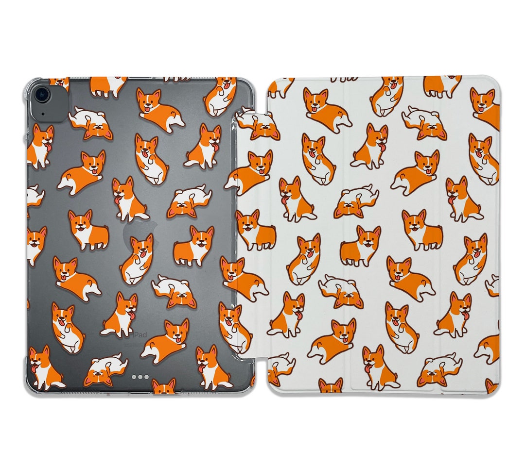 Cute Corgi iPad Mini 6 5 4 3 Cover Funny Dog iPad 9.7 10.5 10.2 Air 4 5 ...