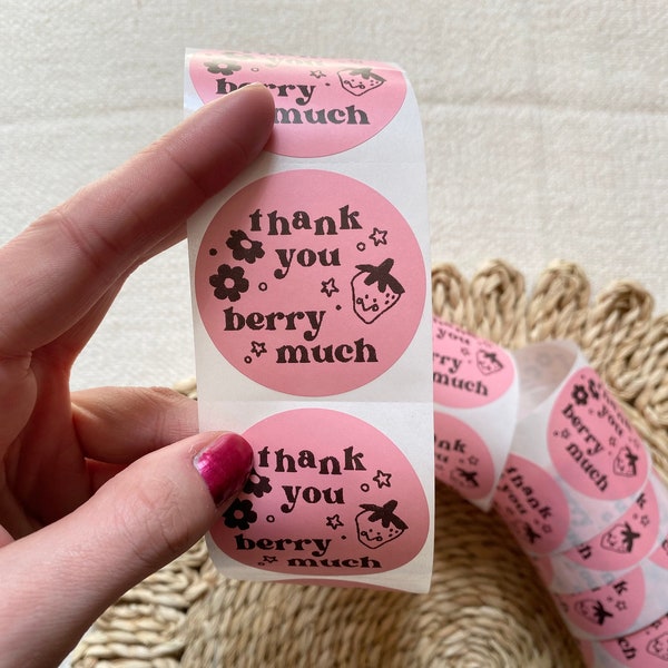 Thank You Stickers Cute - Etsy