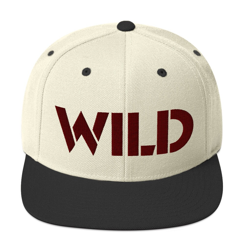 Wild Embroidered Snapback Hat - Etsy