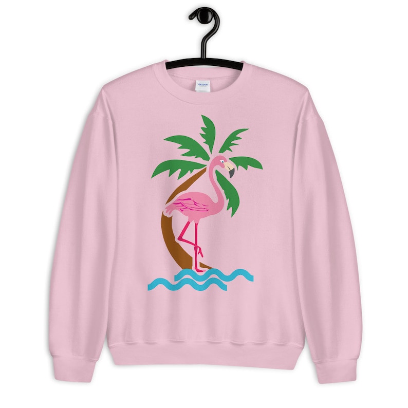 Pink Flamingo Sweatshirt - Etsy