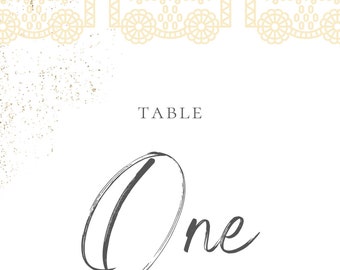 Picado Table Numbers - Etsy