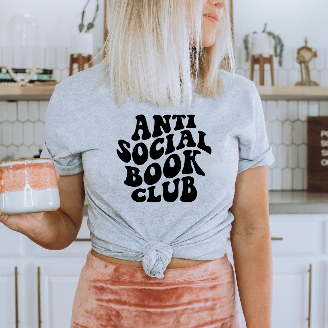 Anti Social Book Club SVG Antisocial Wavy Stacked Svg Svg - Etsy