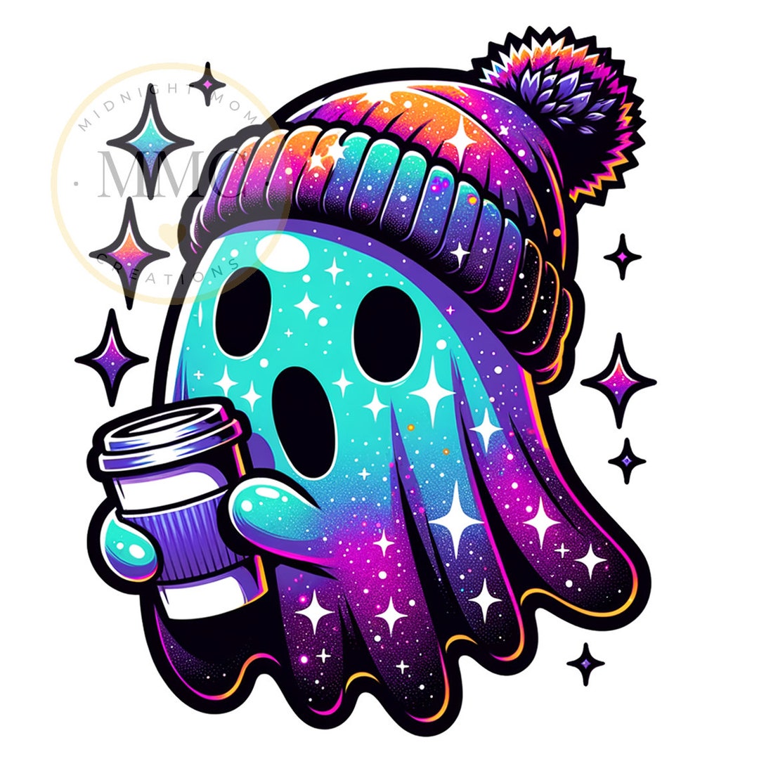 Cute Ghost Png, Halloween Png, Coffee Ghost Png, Bougie Png, Bougie ...